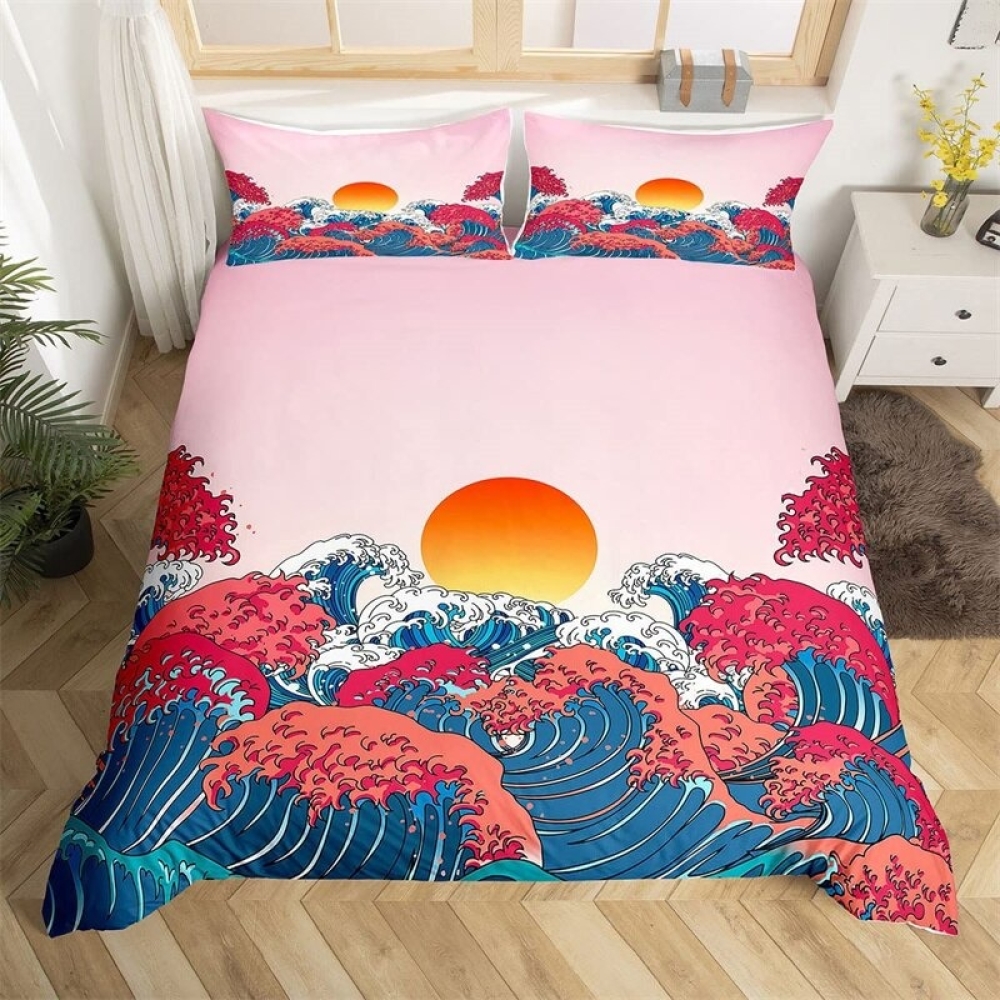 Parure de lit japon rose - Ma Parure