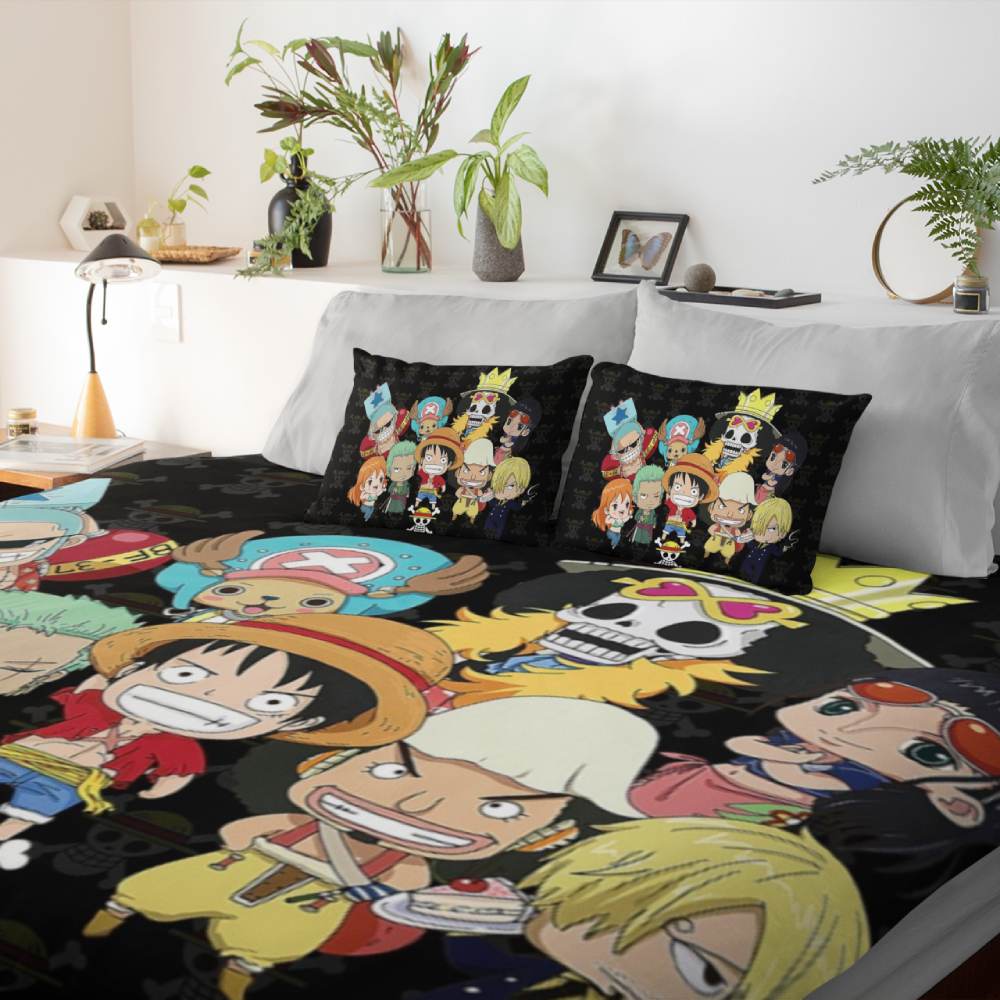Parure de lit One Piece personnages en miniature - Ma Parure